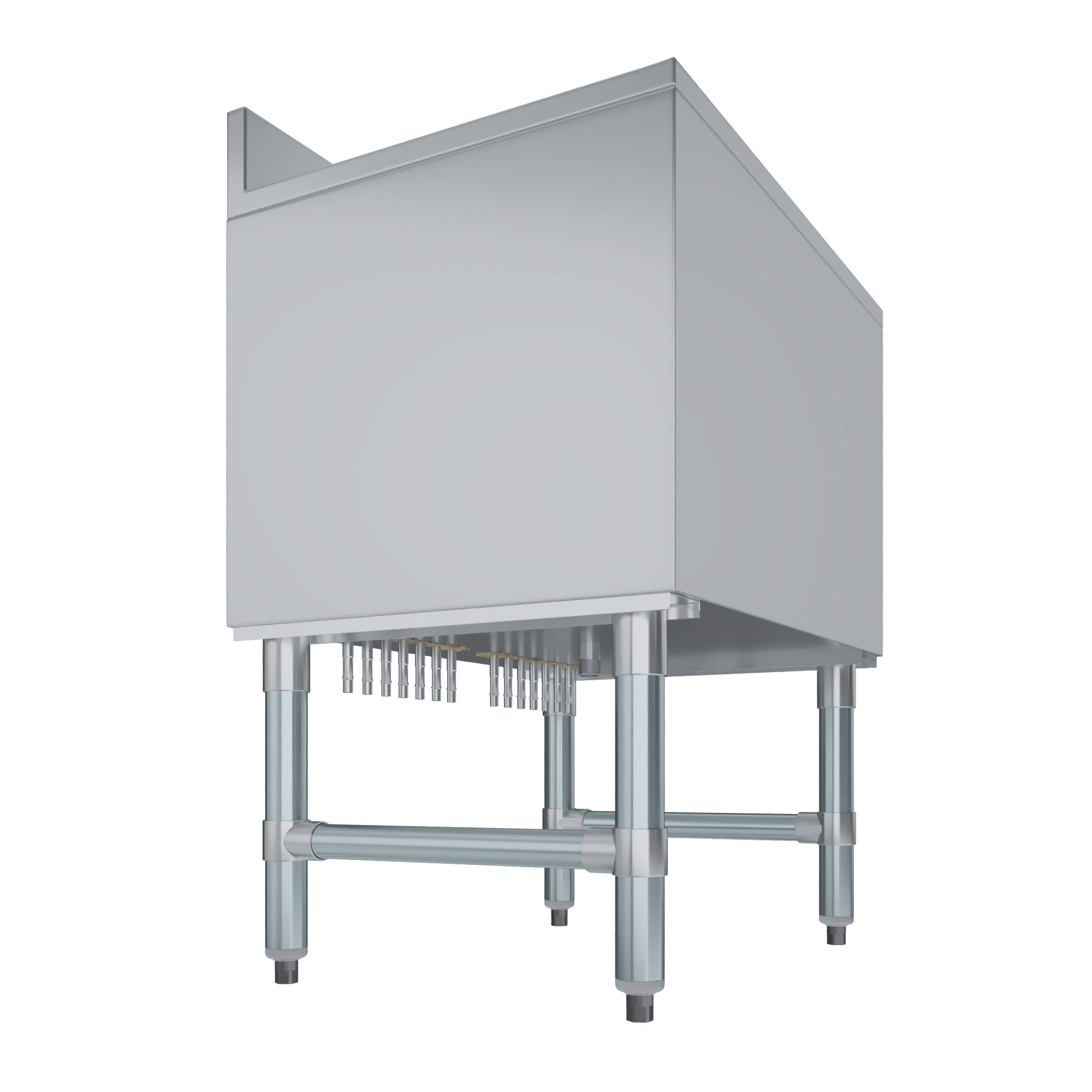 Amgood 18.5 In. X 24 In. X 30 In. Freestanding Stainless Steel Ice Bin ...
