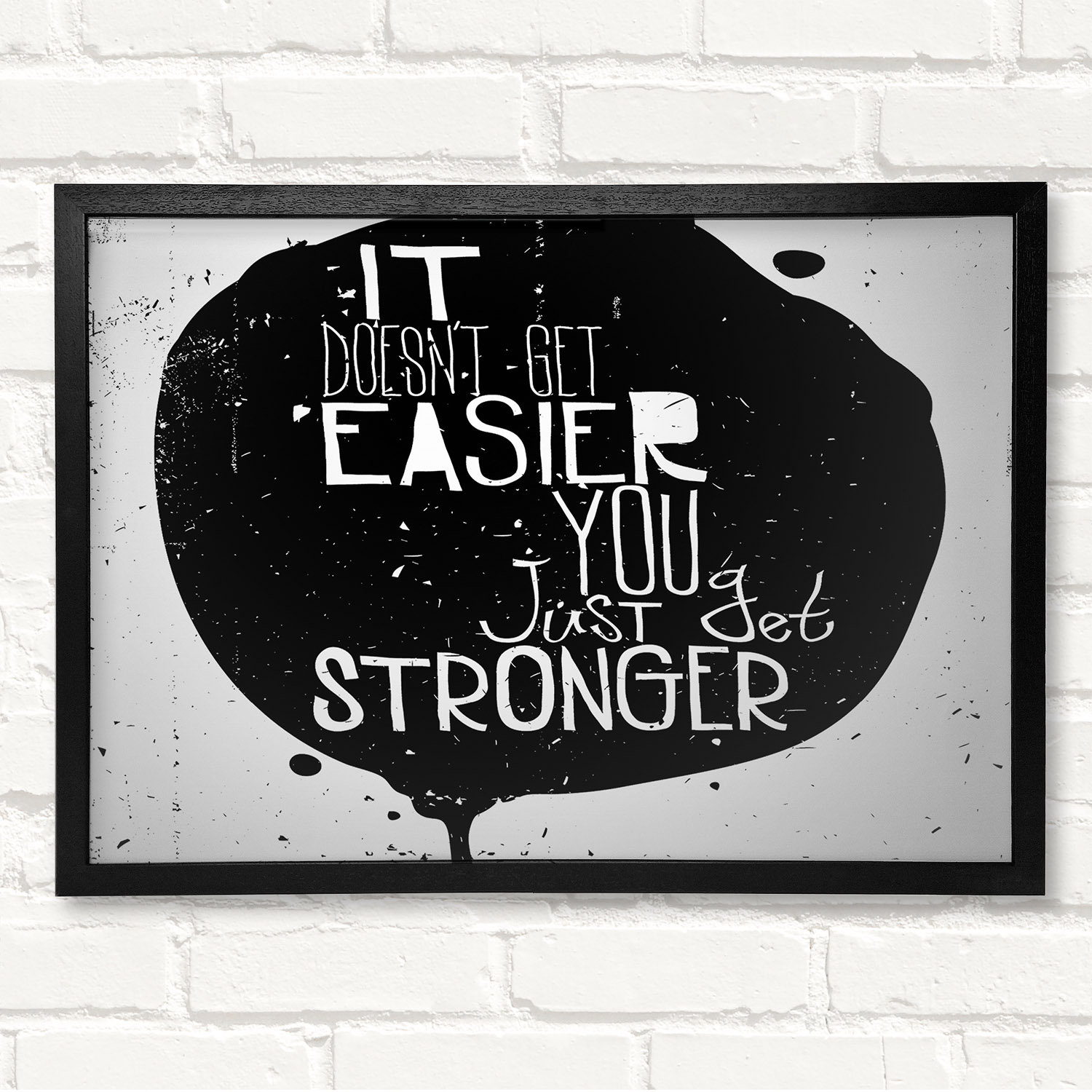Happy Larry It Doesn't Get Easier 1 Framed Print | Wayfair.co.uk