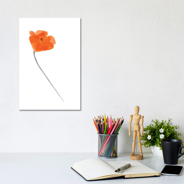 Rosalind Wheeler Solo Poppy Red IV by Bannarot - Wrapped Canvas Art ...