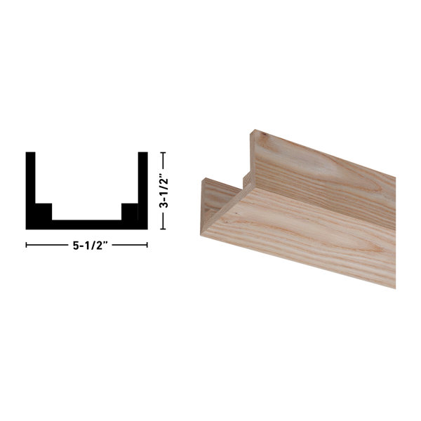 Ornamental Mouldings Natural Box Beam Ash | Wayfair
