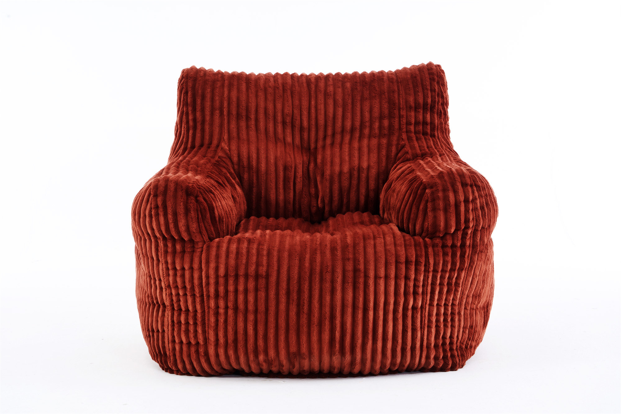 Trule Soft Fluffy Corduroy Fabric Bean Bag Chair Filled With Memory ...