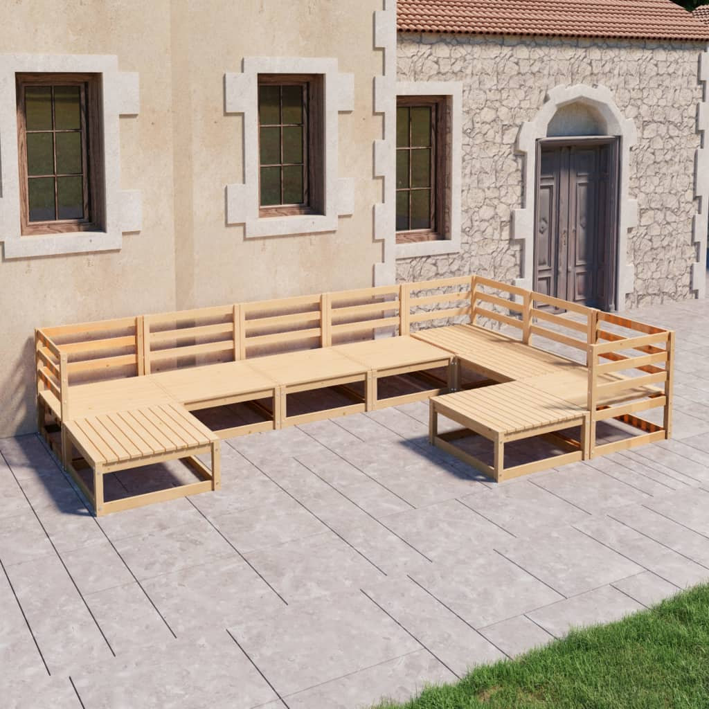 VidaXL Dyvon Solid Wood 7 - Person Seating Group | Wayfair