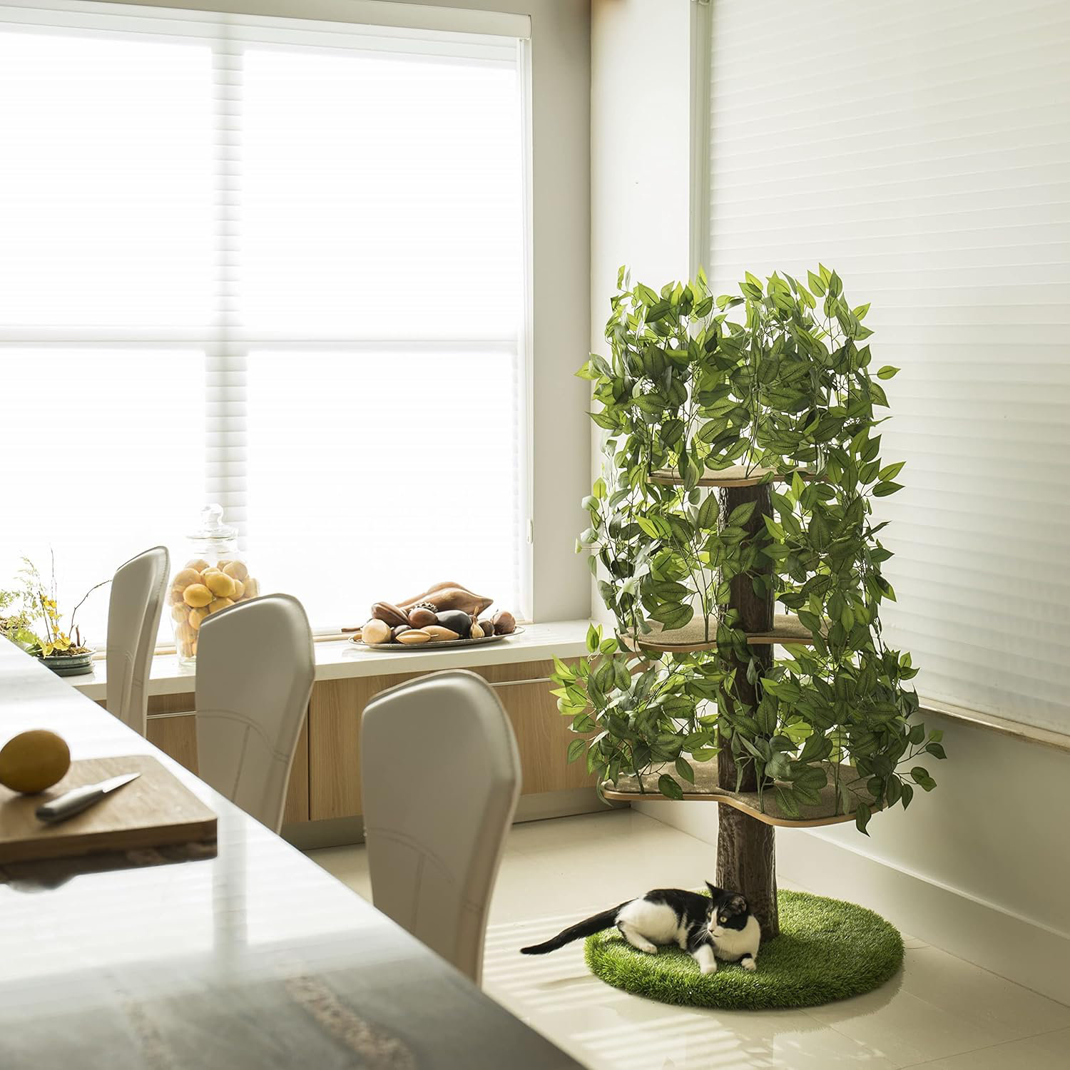 Archie & Oscar™ Cat Tree With Leaves Made In USA, Cat House & Cat ...