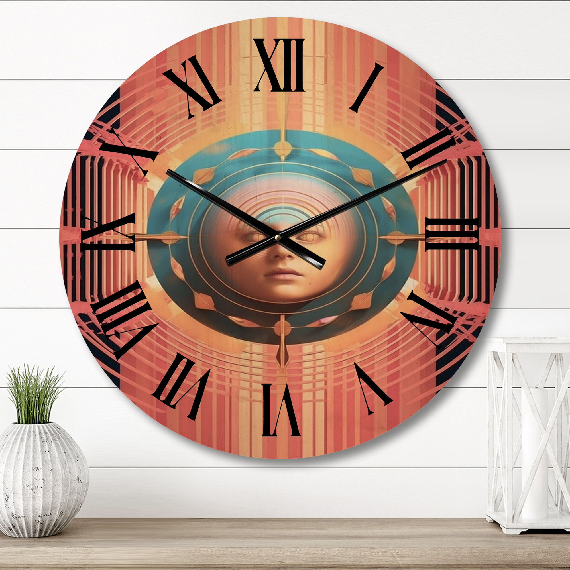 East Urban Home Future Minimalism Geometric Glam Portrait III - Woman ...