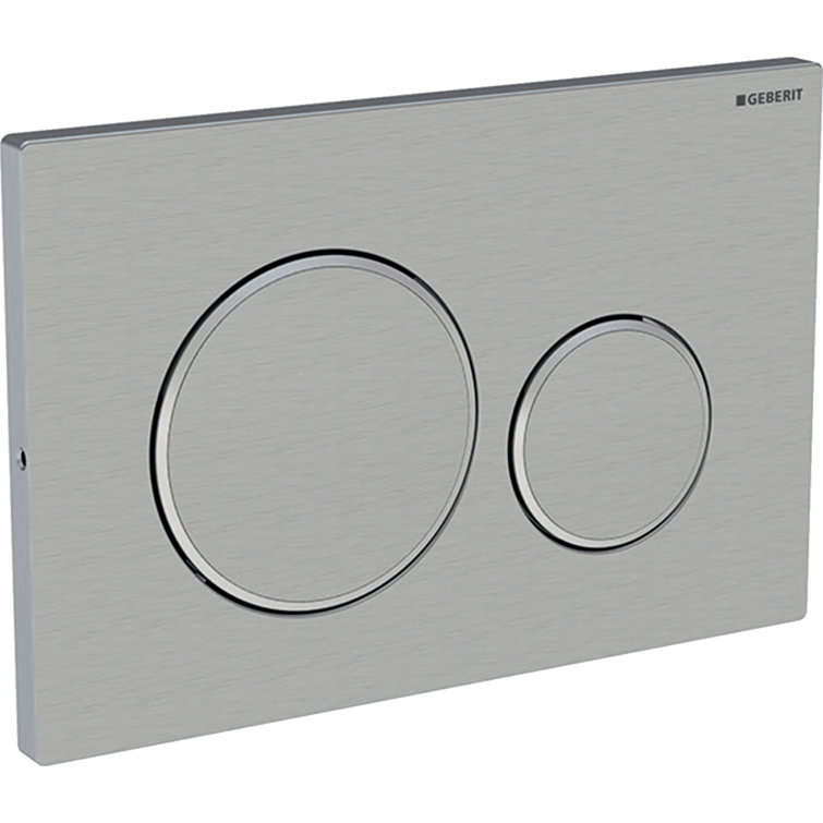 Geberit 115.889.SN.1 Sigma 20 Brushed/Polished Stainless Steel ...