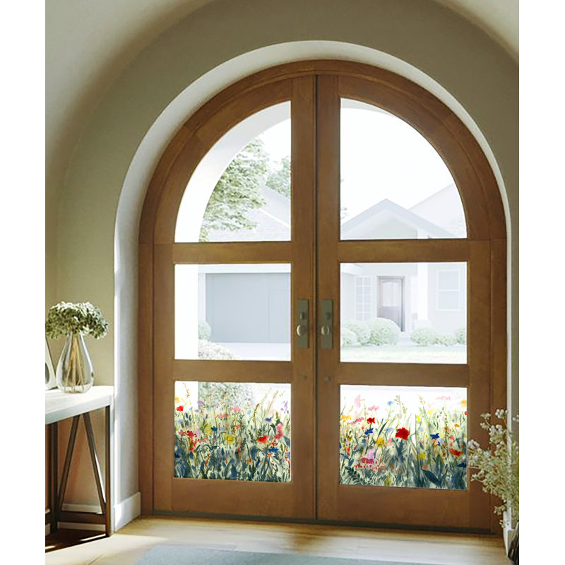 Winston Porter Plants & Flowers Static Cling Window Decal & Reviews ...