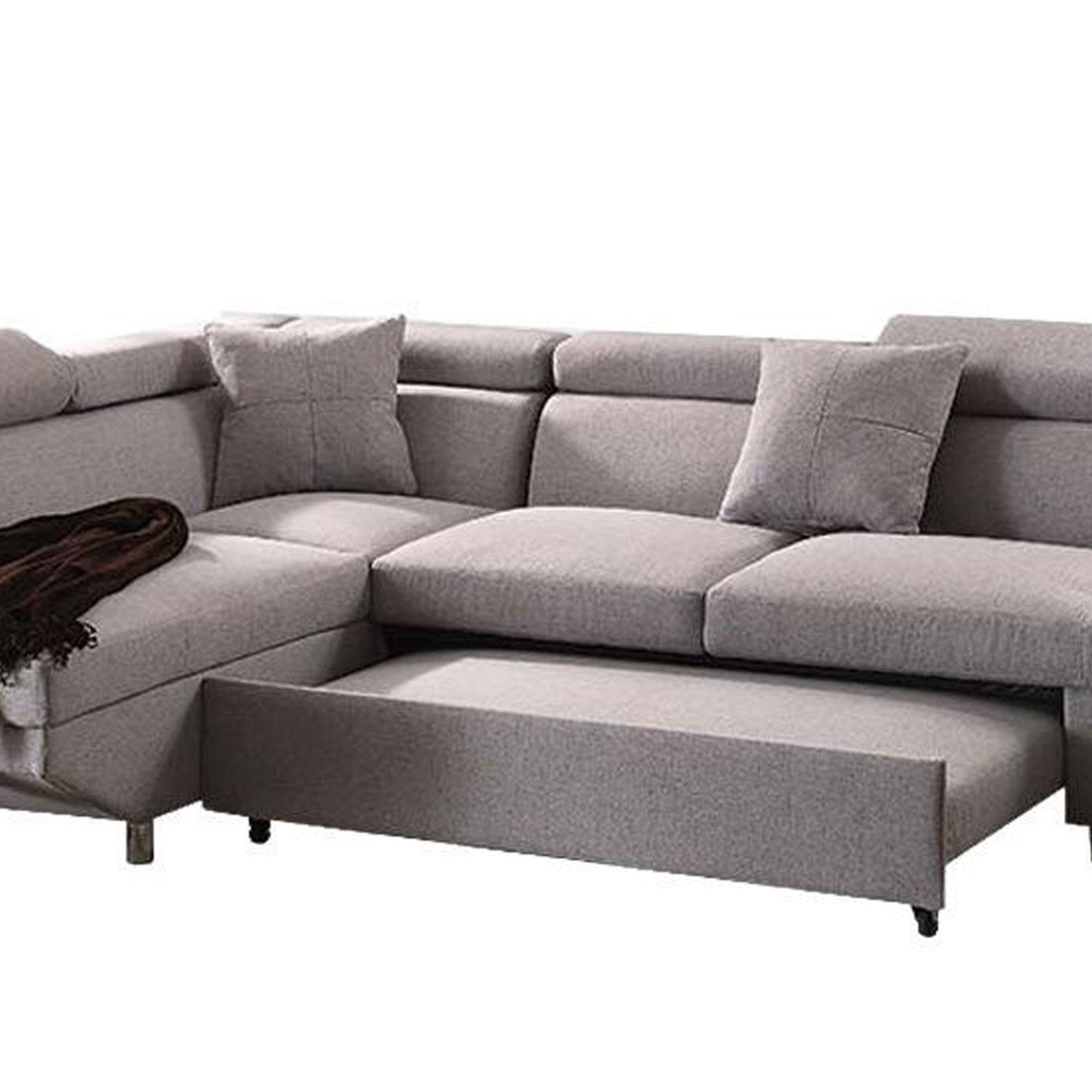 Orren Ellis Tyarna 108" Wide Left Hand Facing Sleeper Sofa & Chaise ...