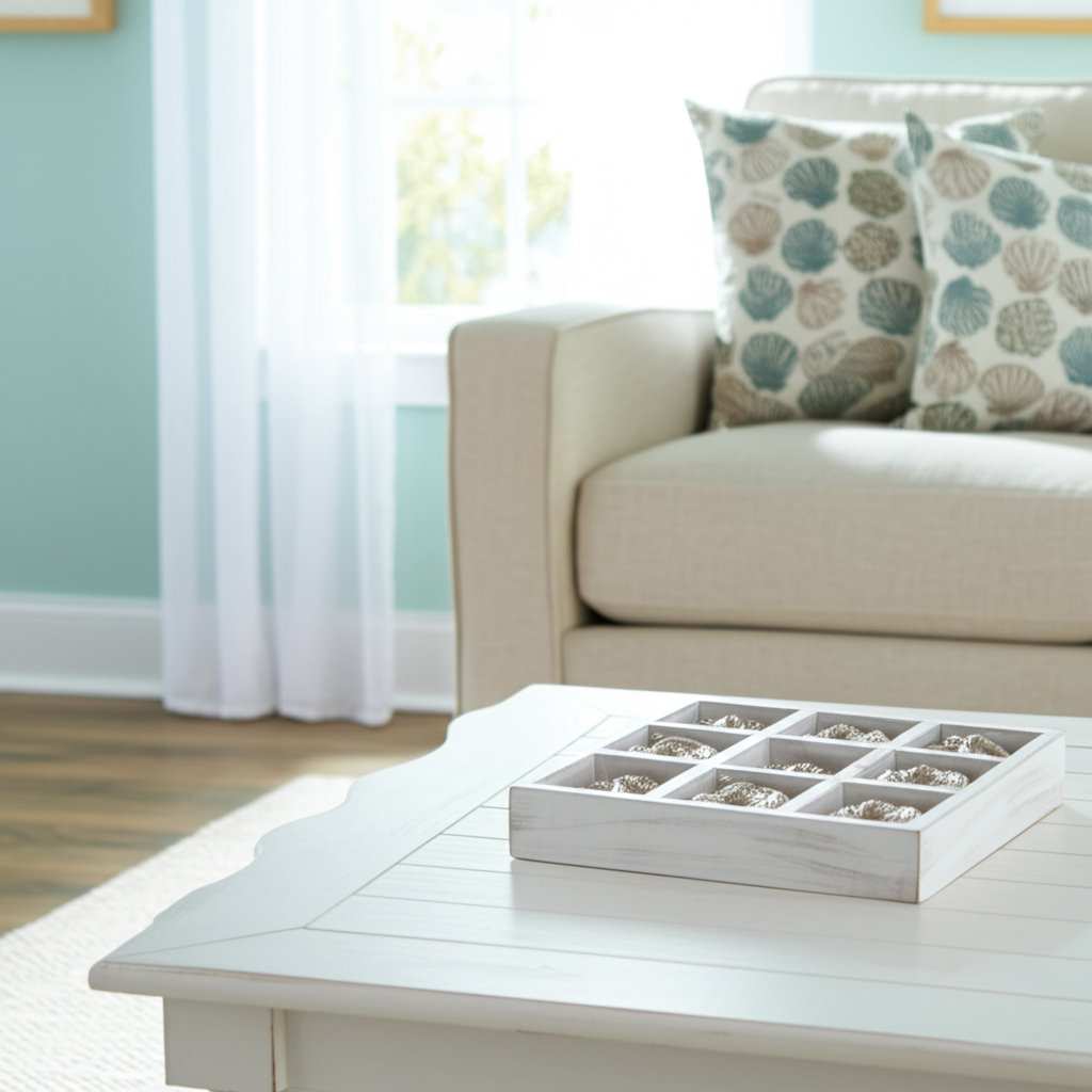 Sagebrook Home 12-Inch Aluminum And MDF Coastal Icons Tic Tac Toe In ...