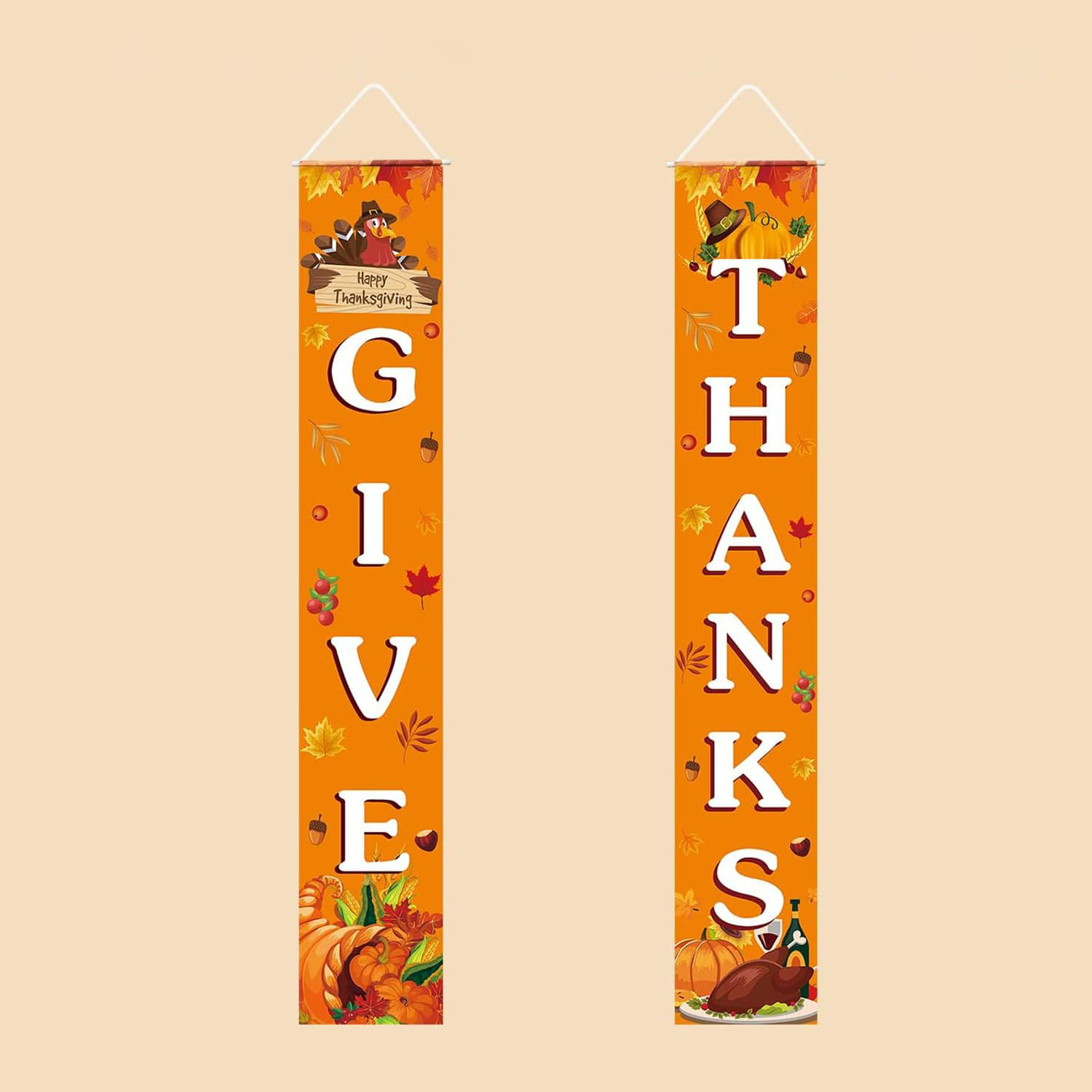 The Holiday Aisle® Thanksgiving decorations, door signs, fall banners ...
