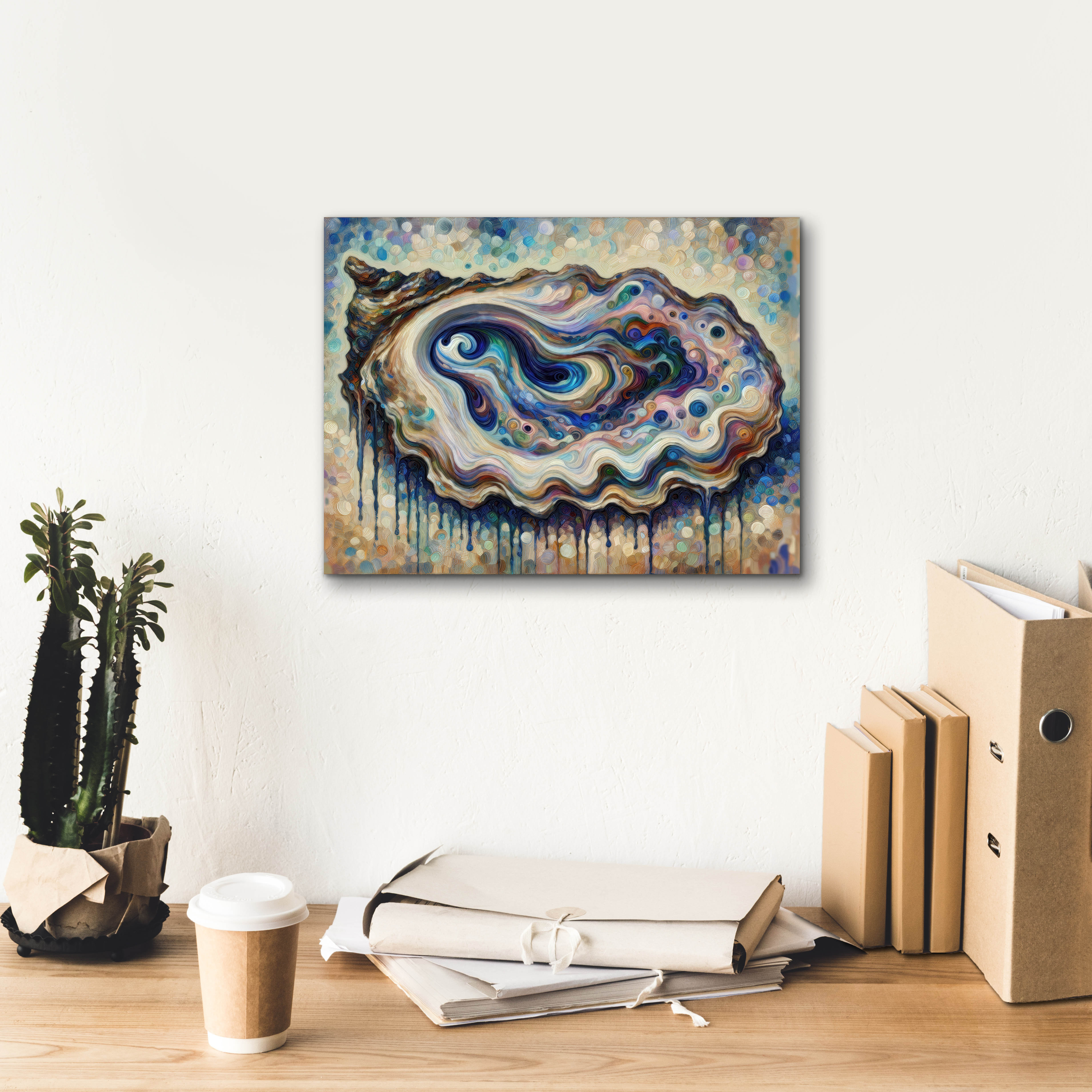 Dakota Fields 'Trippy Oyster' by Rich Monet Canvas Wall Art, 16" x 12 ...