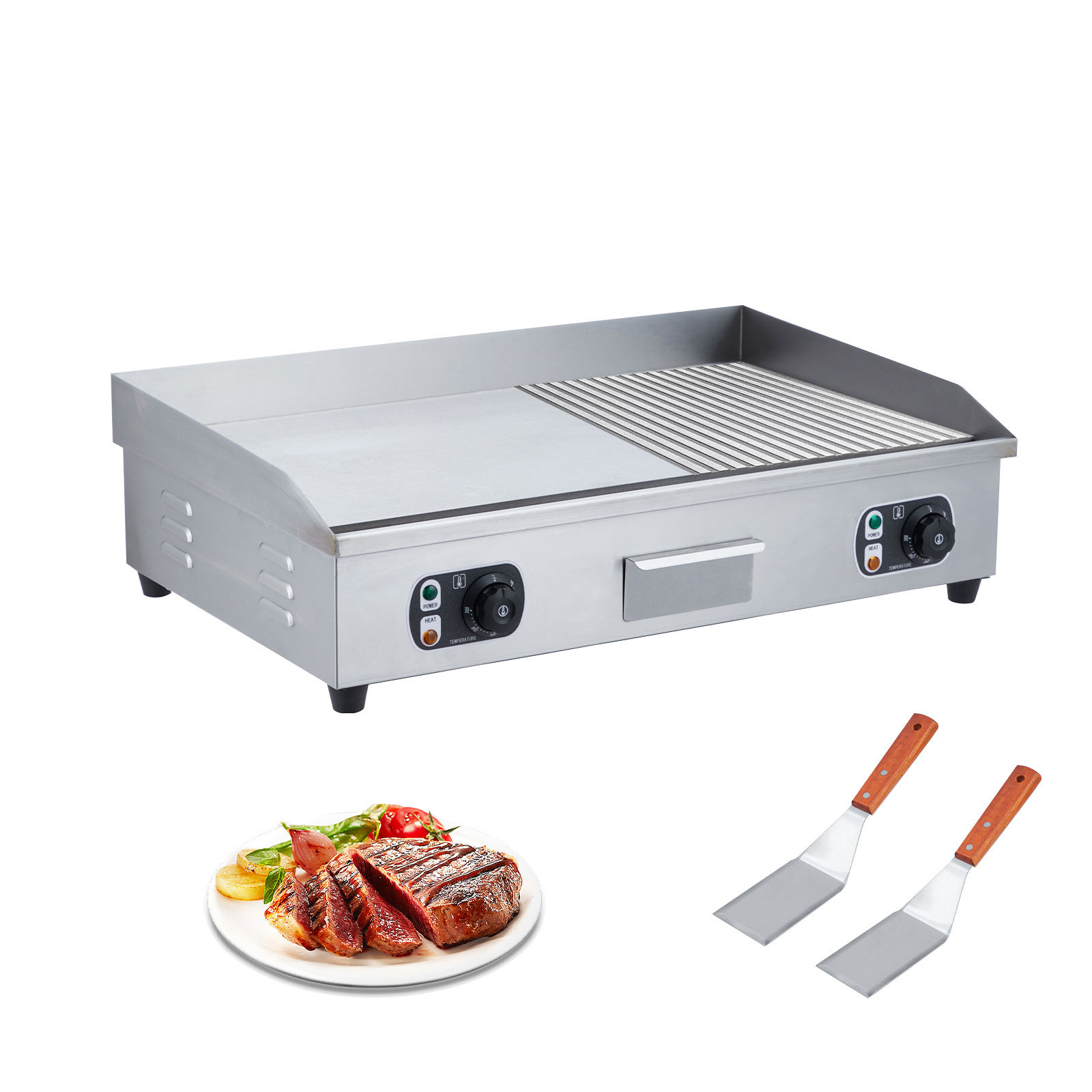Fashionwu 29" Commercial Electric Griddle, 110v, 3000w Resterant ...