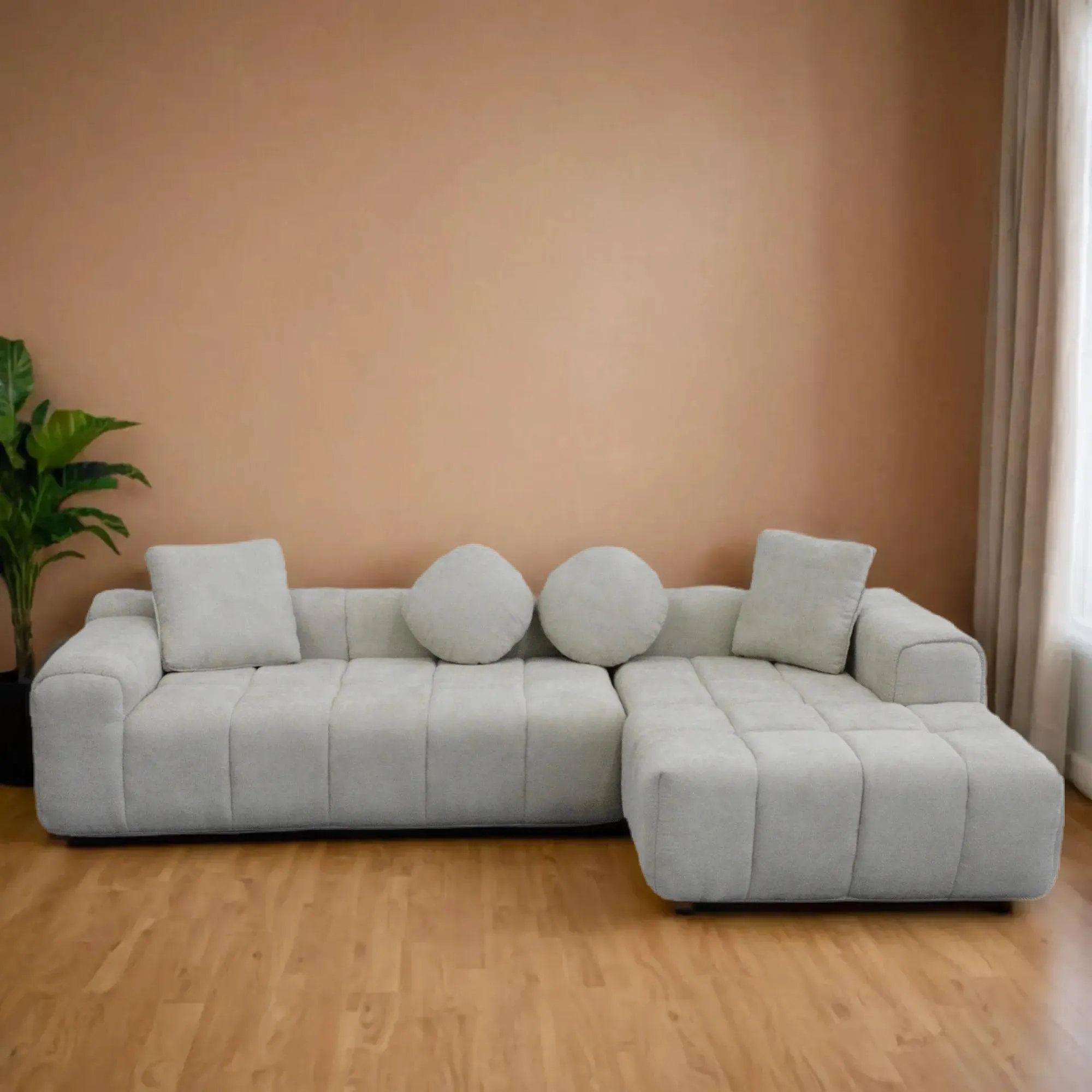 Latitude Run® Modern Modular Compressed Sofa With Sponge Foam Cloud ...