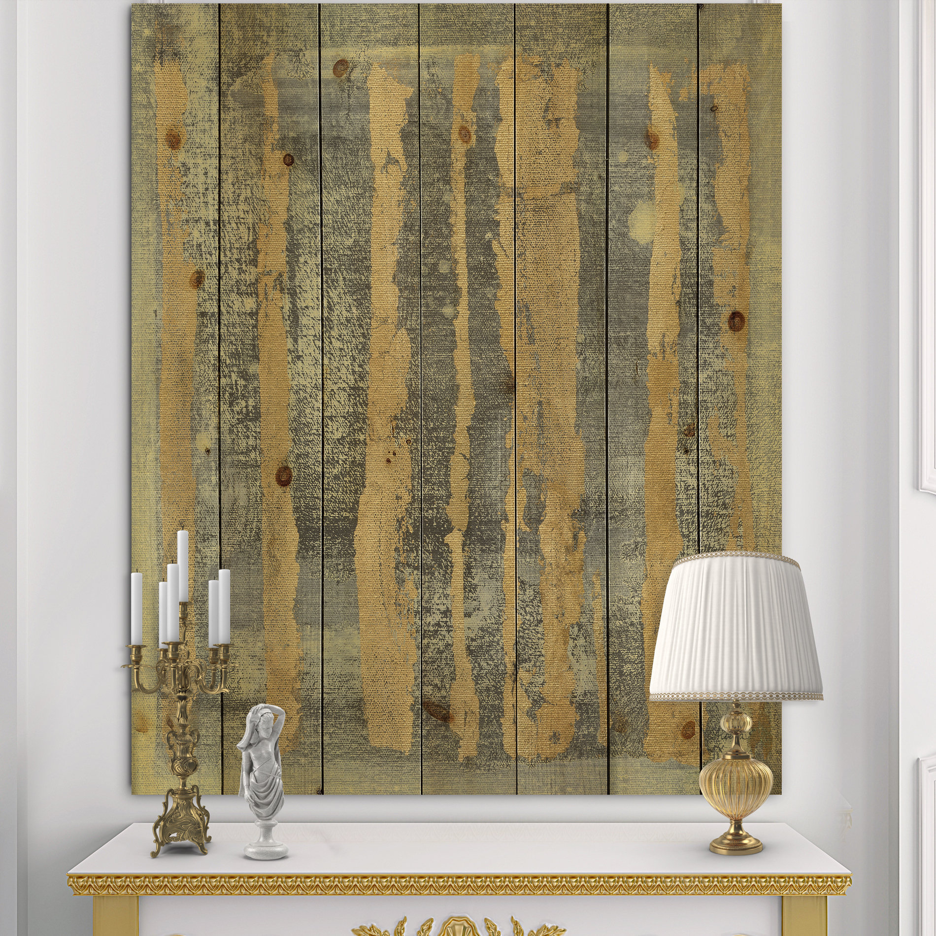 East Urban Home Glam Metallic Form IV - Modern & Transitional Print on ...