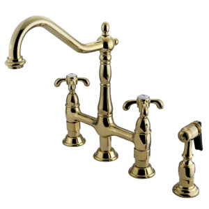 Polished Brass Kitchen Faucets You'll Love | Wayfair