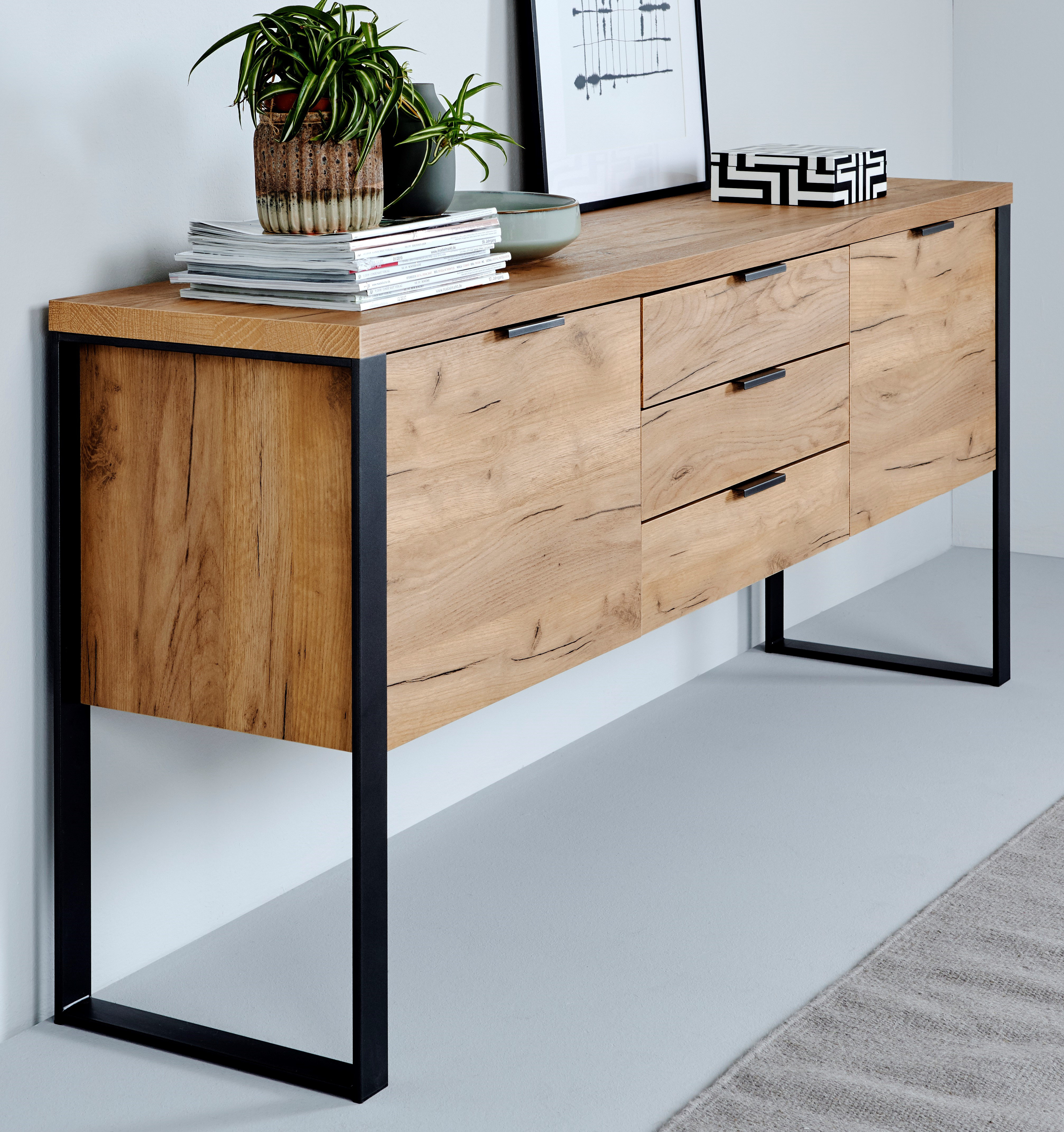 Mercury Row Apogee 180 Cm Wide 3 Drawer Sideboard & Reviews | Wayfair.ie