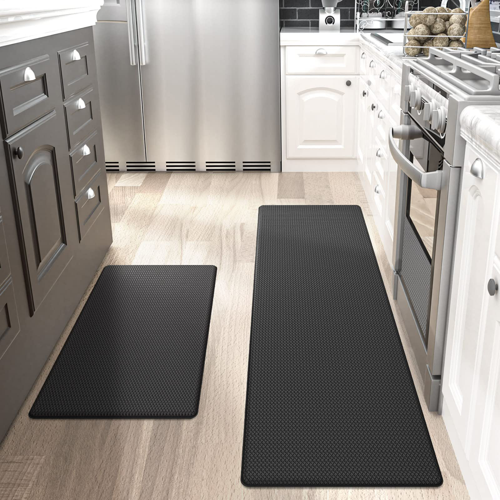 Latitude Run® Vyolette Memory Foam Ant-Fatigue Non-Skid Kitchen Mat ...
