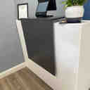 Wrought Studio™ Davinci 53" Modern Reception Desk, Multifunctional ...