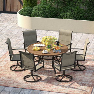 Round Patio Dining Sets You'll Love | Wayfair