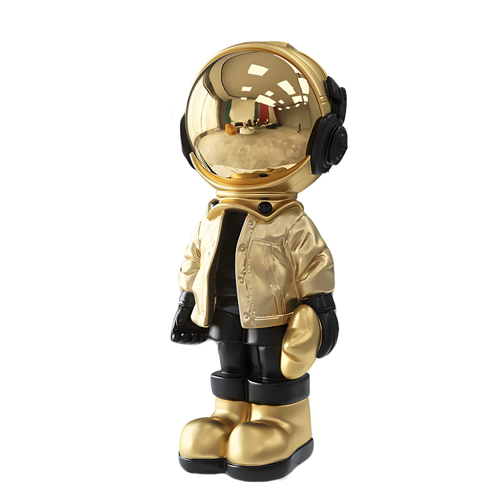Mercer41 Astronaut Statues Spaceman Sculpture Polyresin Arts Gifts Gold ...