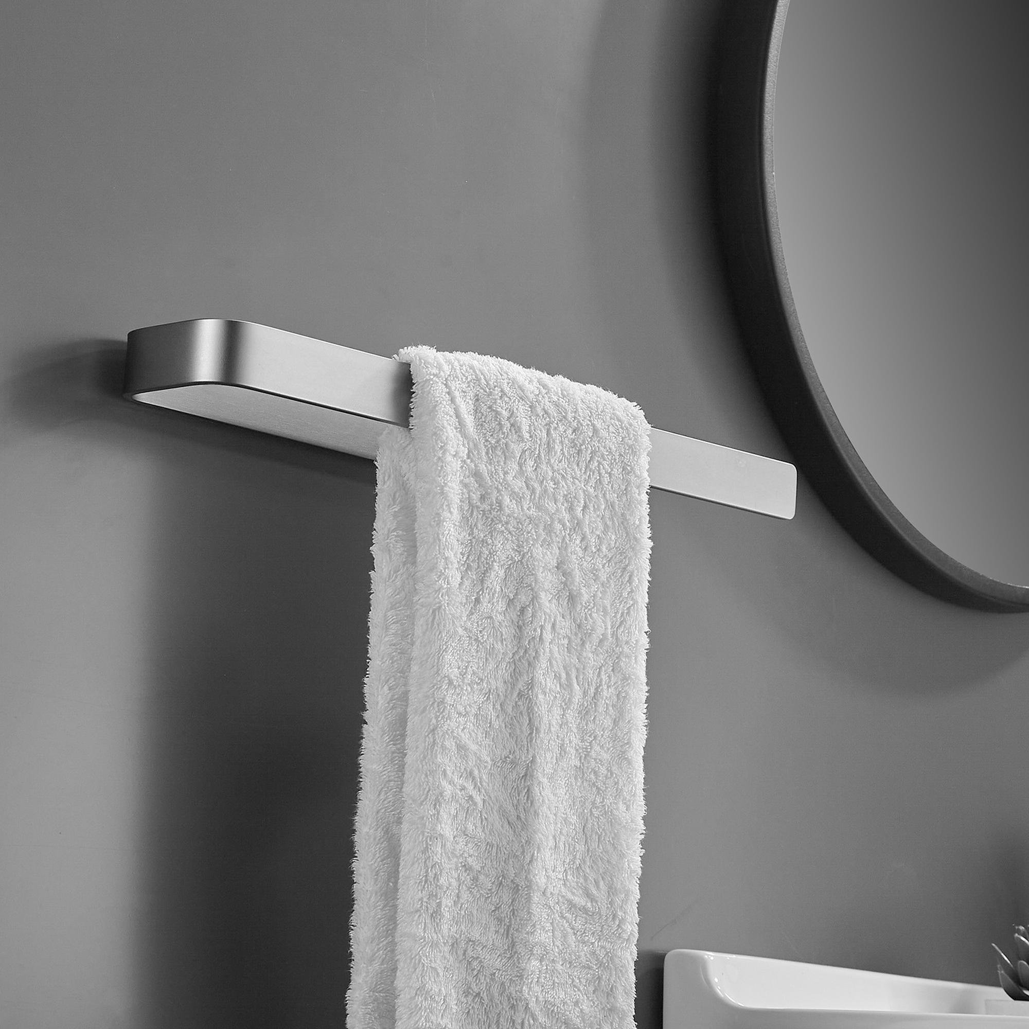 LILI Corrosion and Rust Resistant Wall Mounted Bathroom Towel Racks ...