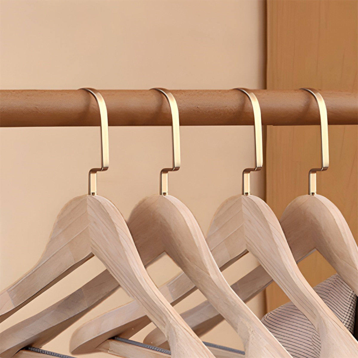 Rebrilliant Solid Wood Suit Hangers - Wide Shoulder Design For Home Use ...