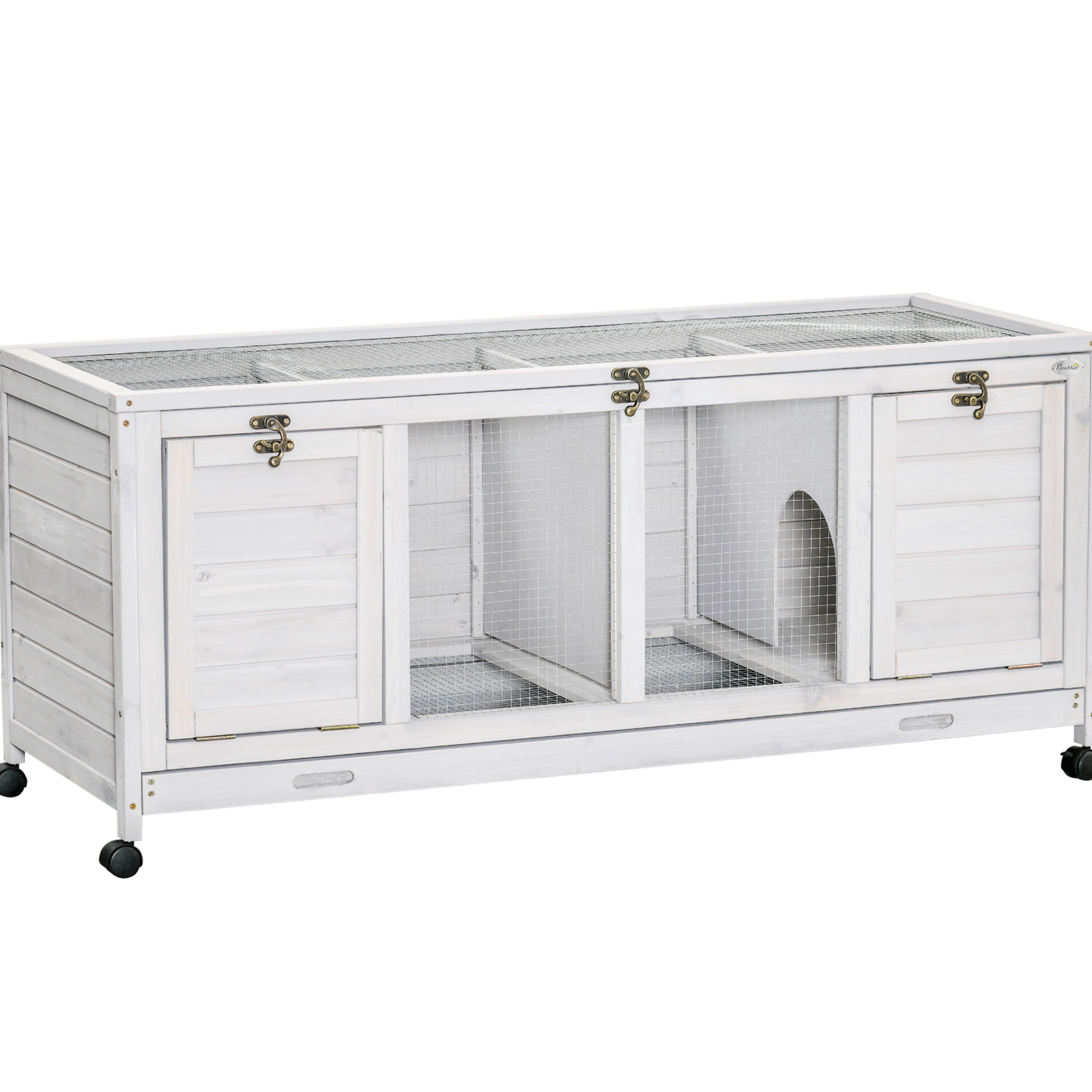 One Allium Way® Small Animal Cage With Wheels And Openable Roof, Gray ...