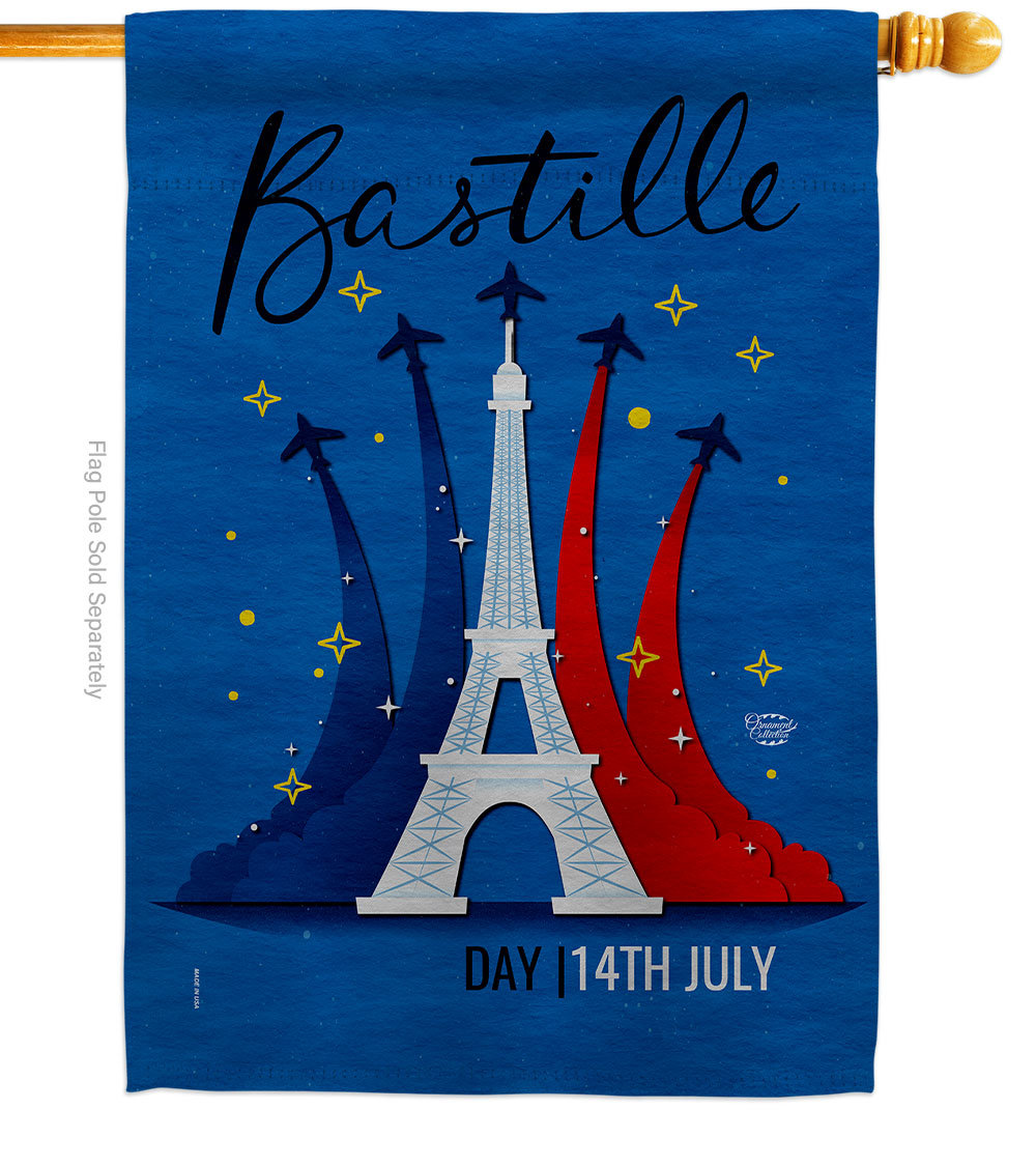 Ornament Collection Bastille 14Th July Regional Day 2-Sided Polyester ...