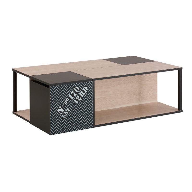 Latitude Run® Dichiera Floor Shelf Coffee Table with Storage | Wayfair