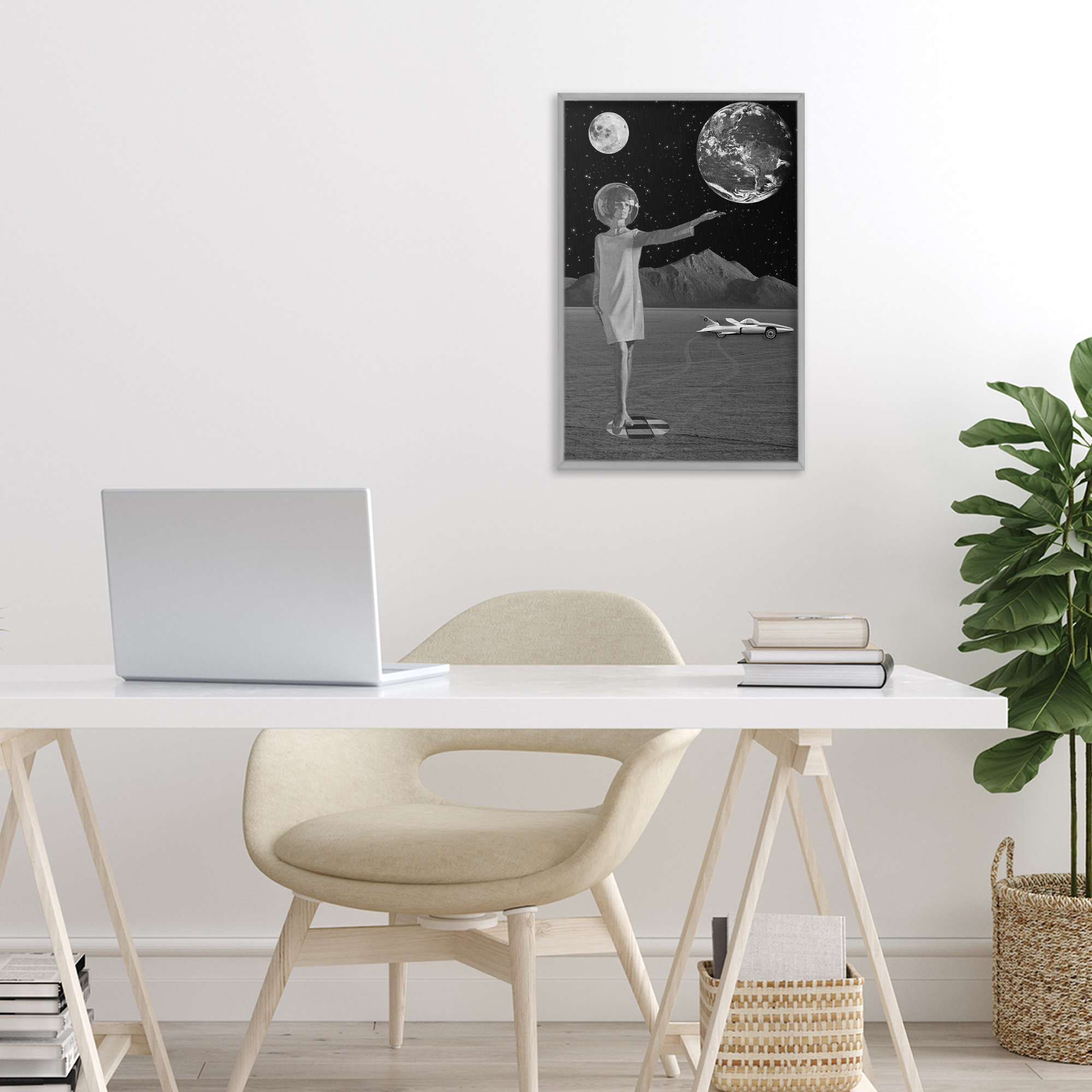 George Oliver On A Mission Retro Space Framed Giclee, design by Elo ...