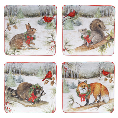 Certified International Winter Forest 16Pc Dinnerware Set & Reviews ...
