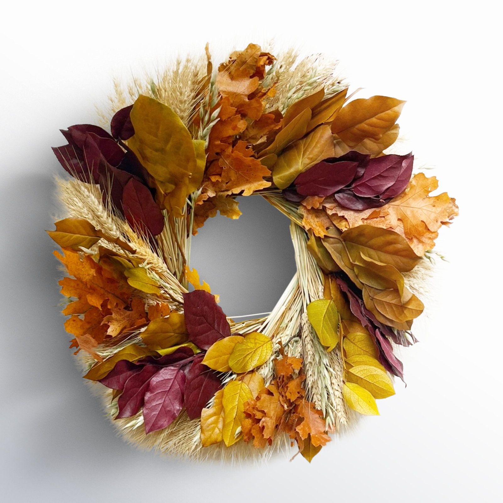 Dried Flowers and Wreaths LLC Preserved Autumn Grace 20" Fall Wreath ...