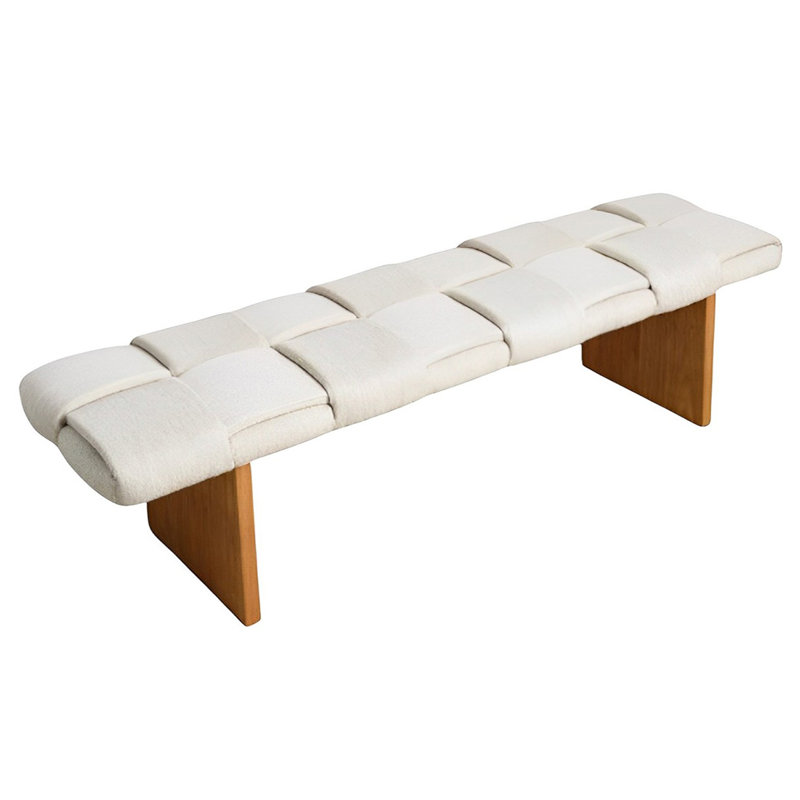 Hokku Designs Thorleif Polyester Blend Upholstered Bench | Wayfair