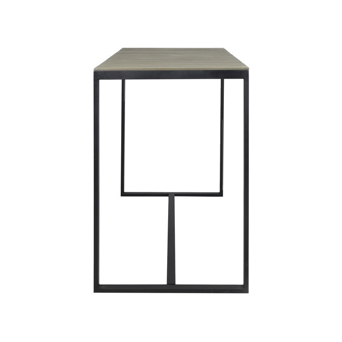 17 Stories Outdoor Modern Industrial Metal Bar Table & Reviews | Wayfair