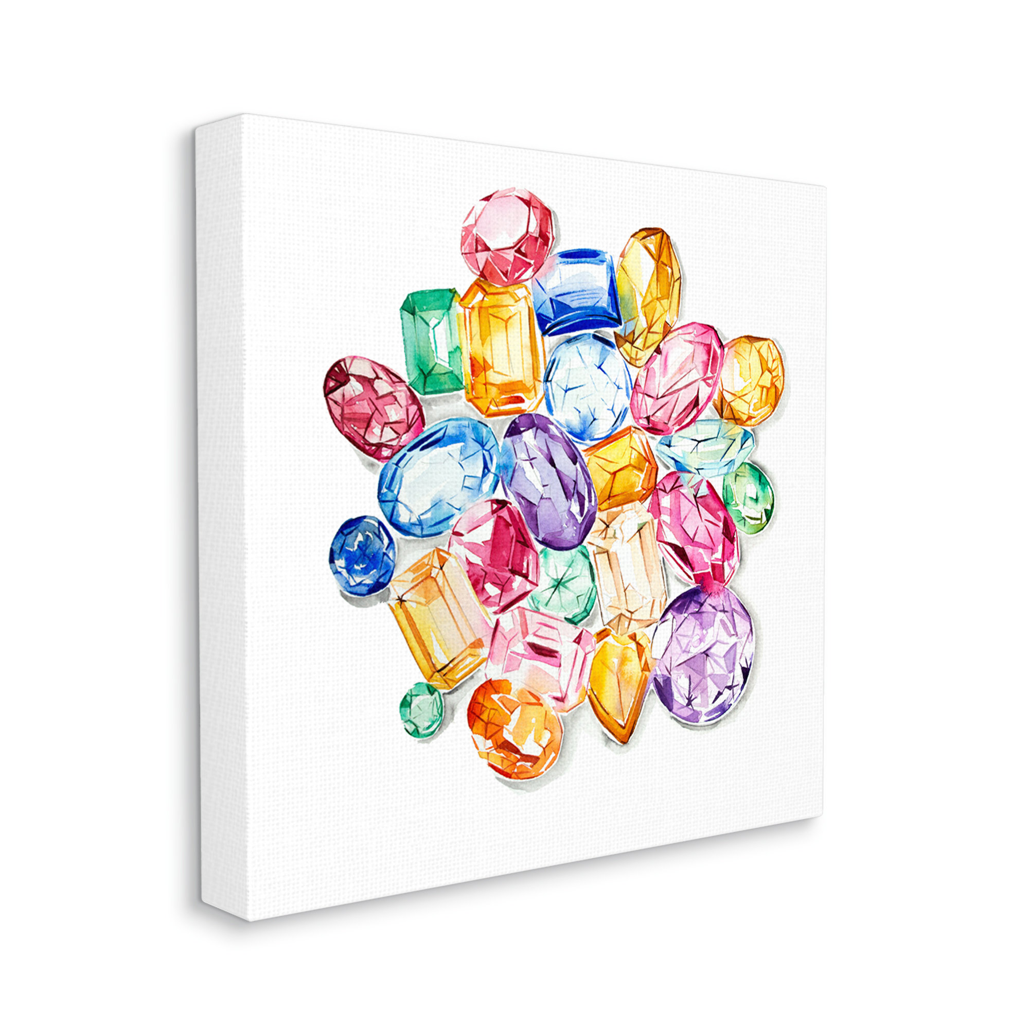 Winston Porter Luxury Fashion Gemstones Canvas Wall Art Design By Enya ...