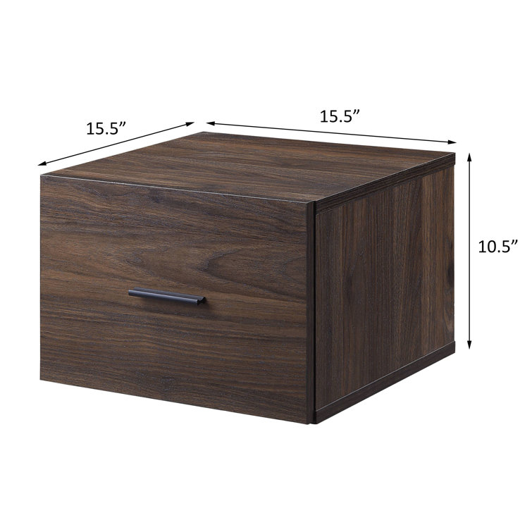 Ebern Designs Mellie Walnut Modular Storage Drawer - Wayfair Canada