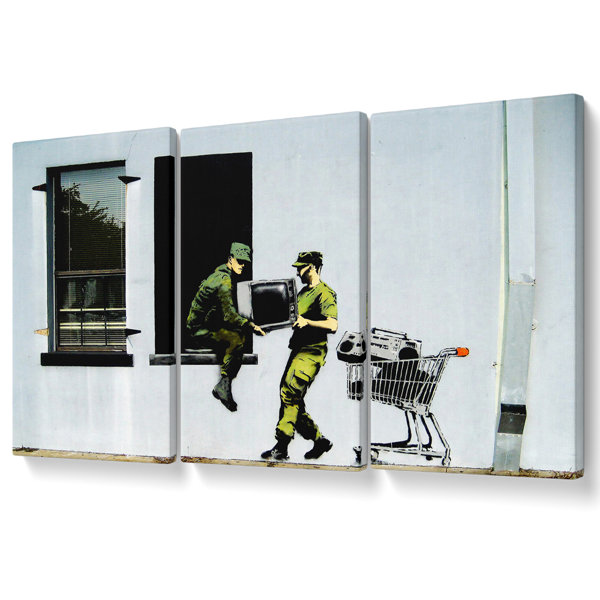 Rosalind Wheeler Army Heist - 3 Piece Wrapped Canvas Art Prints ...