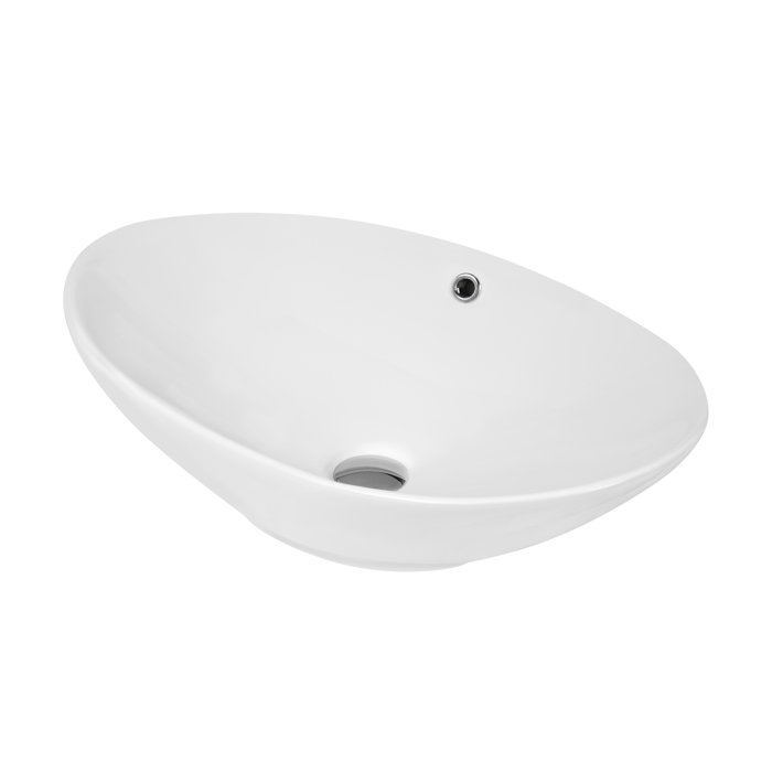 Hudson Reed Vessels 588mm L x 390mm W White Vitreous China Oval Sink ...