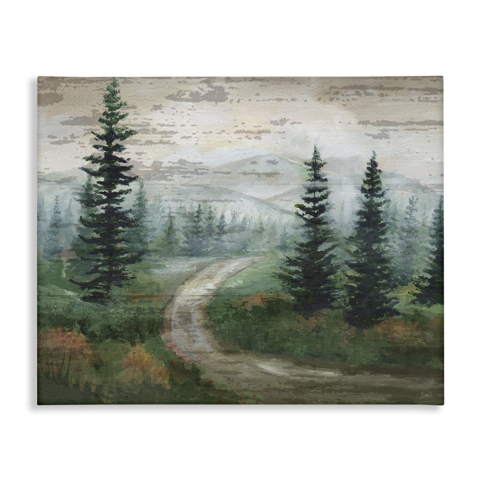 Millwood Pines Path Through Wilderness Canvas Wall Art by Nan | Wayfair