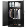 Latitude Run® 36 Inch Wide Metal Wardrobe Cabinets Storage Cabinets ...