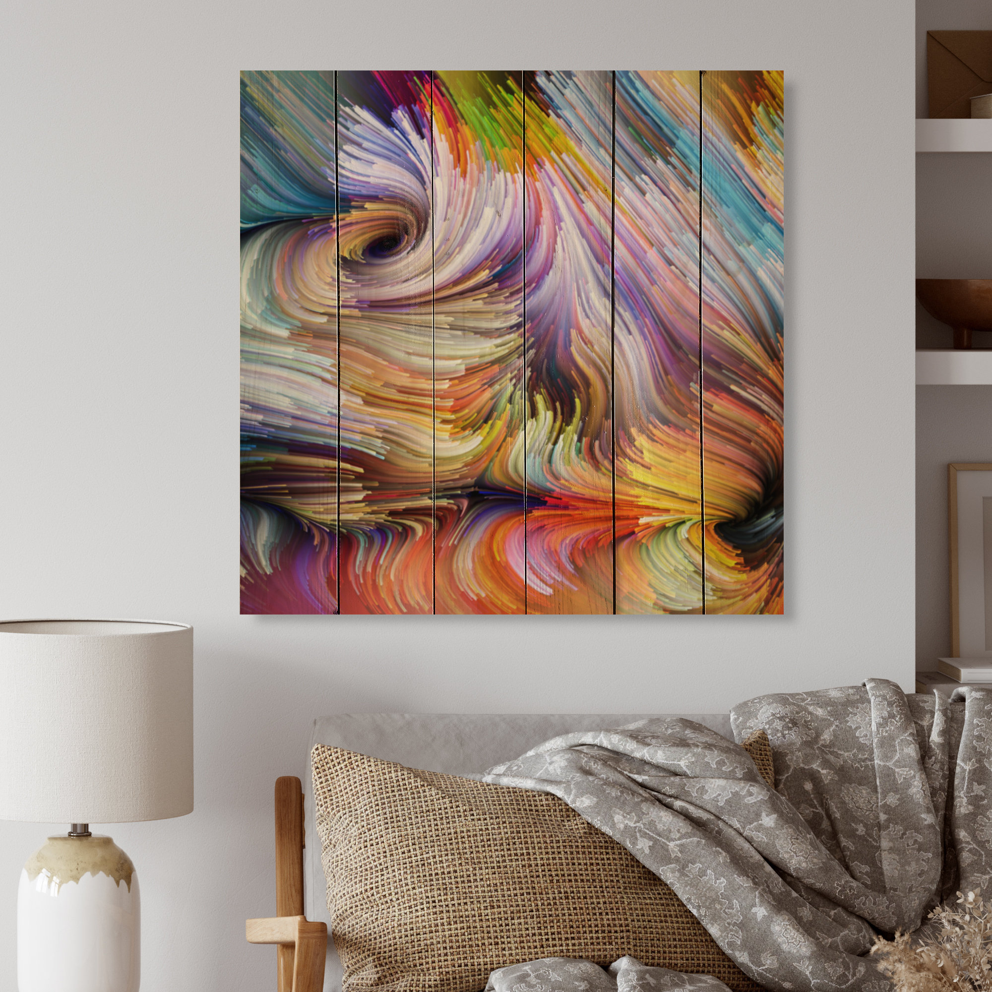 Wrought Studio™ Living Liquid Art IV - Modern Print | Wayfair