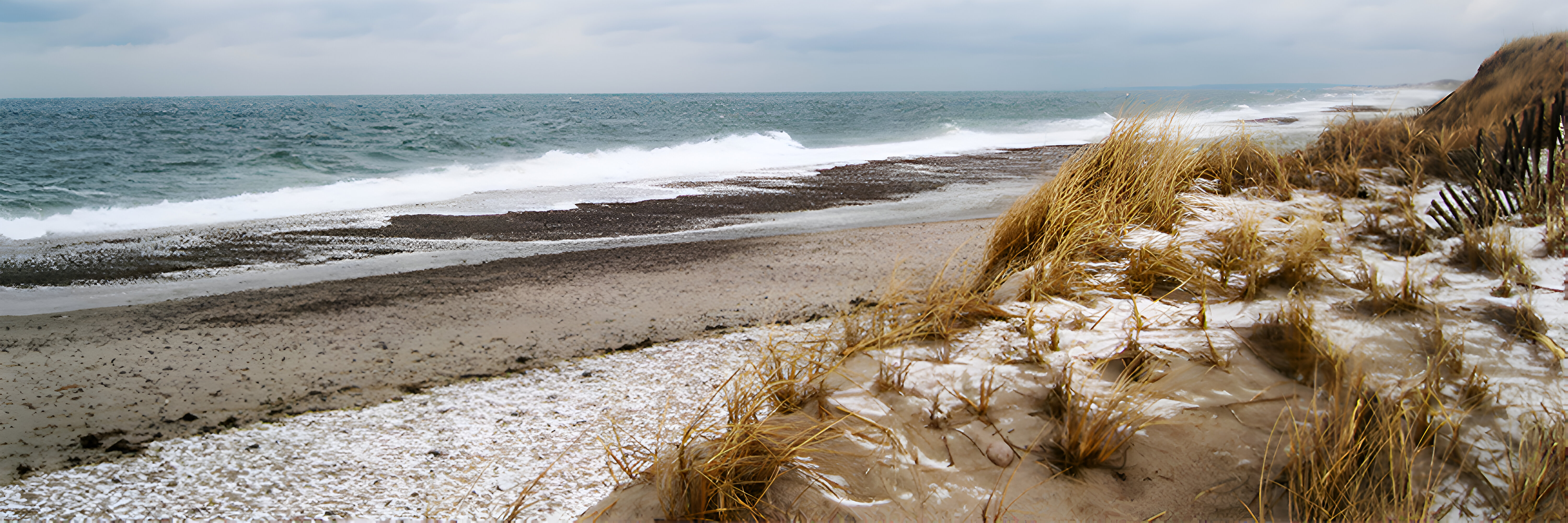 Buy Art For Less 'Snowy Cape Cod Beach' by Joseph Condon Photographic ...