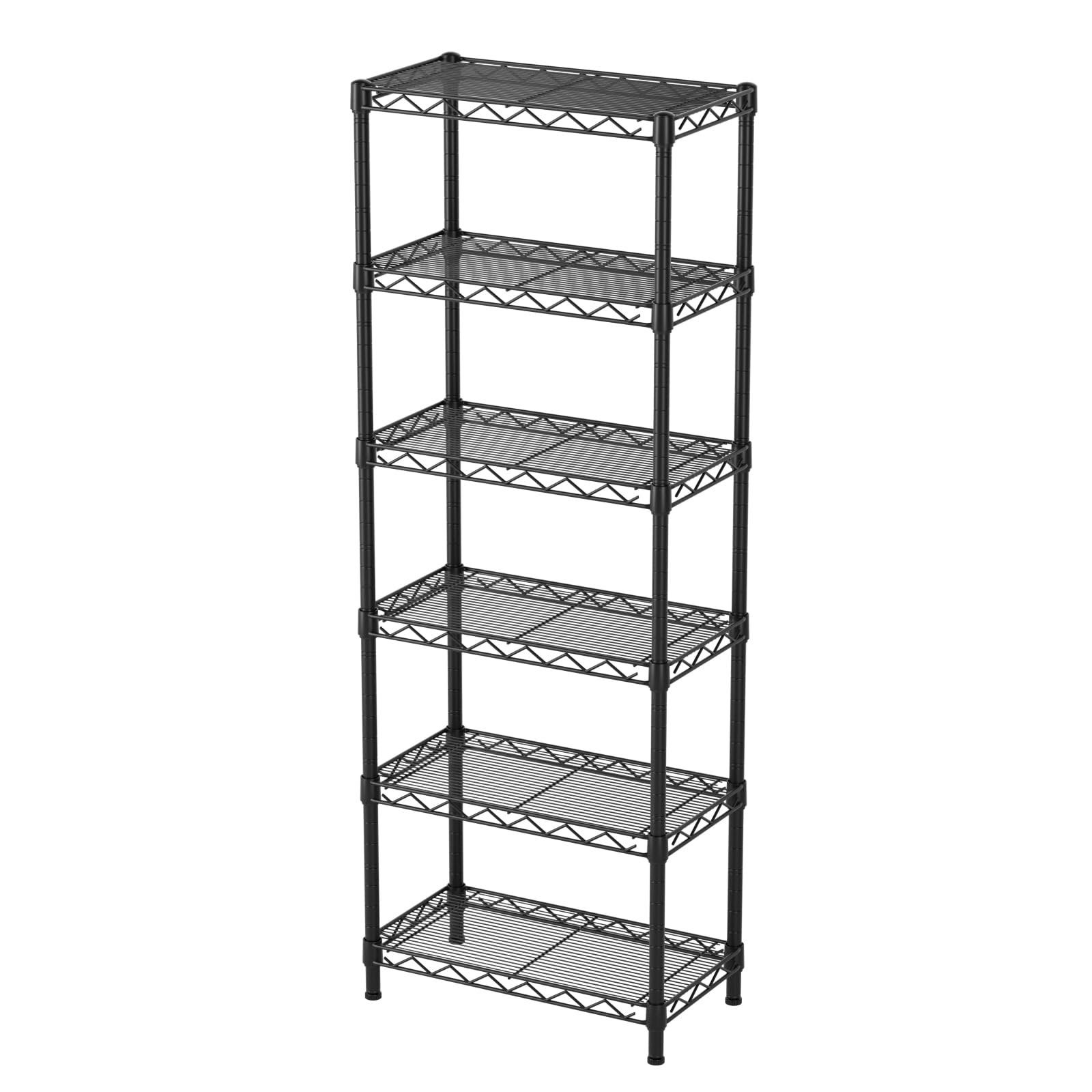 Rebrilliant 6 Layers Adjustable Storage Rack For Home Kitchen Office ...