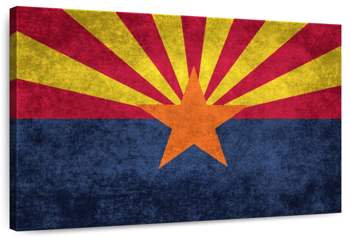 Ebern Designs Borges Grunge Arizona Flag - Wayfair Canada
