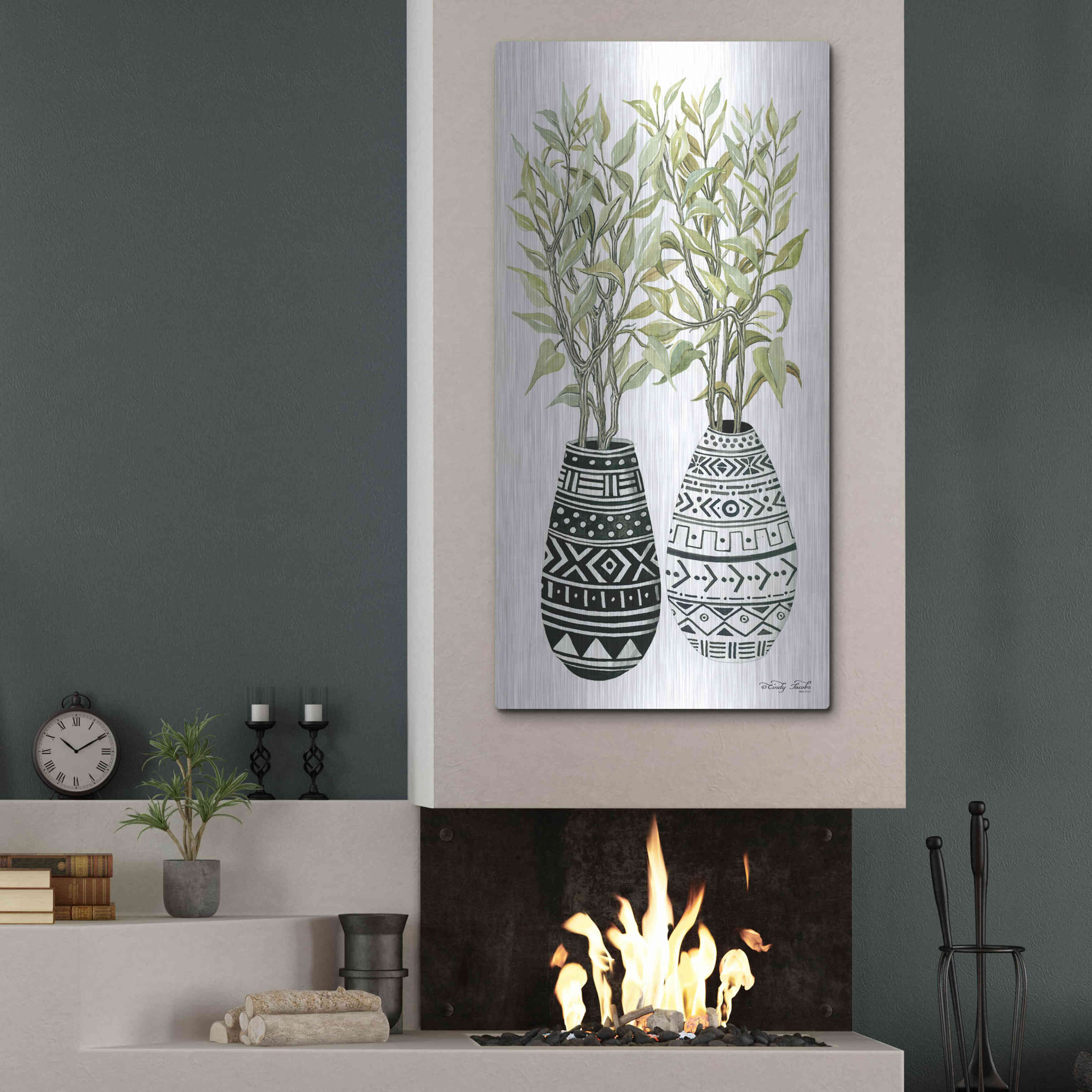 Luxe Metal Art «Vase en tissu III» par Cindy Jacob - Wayfair Canada