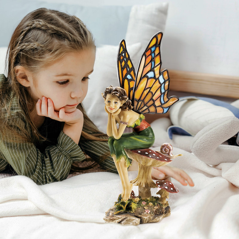 Design Toscano Pondering Pixie Statue & Reviews | Wayfair