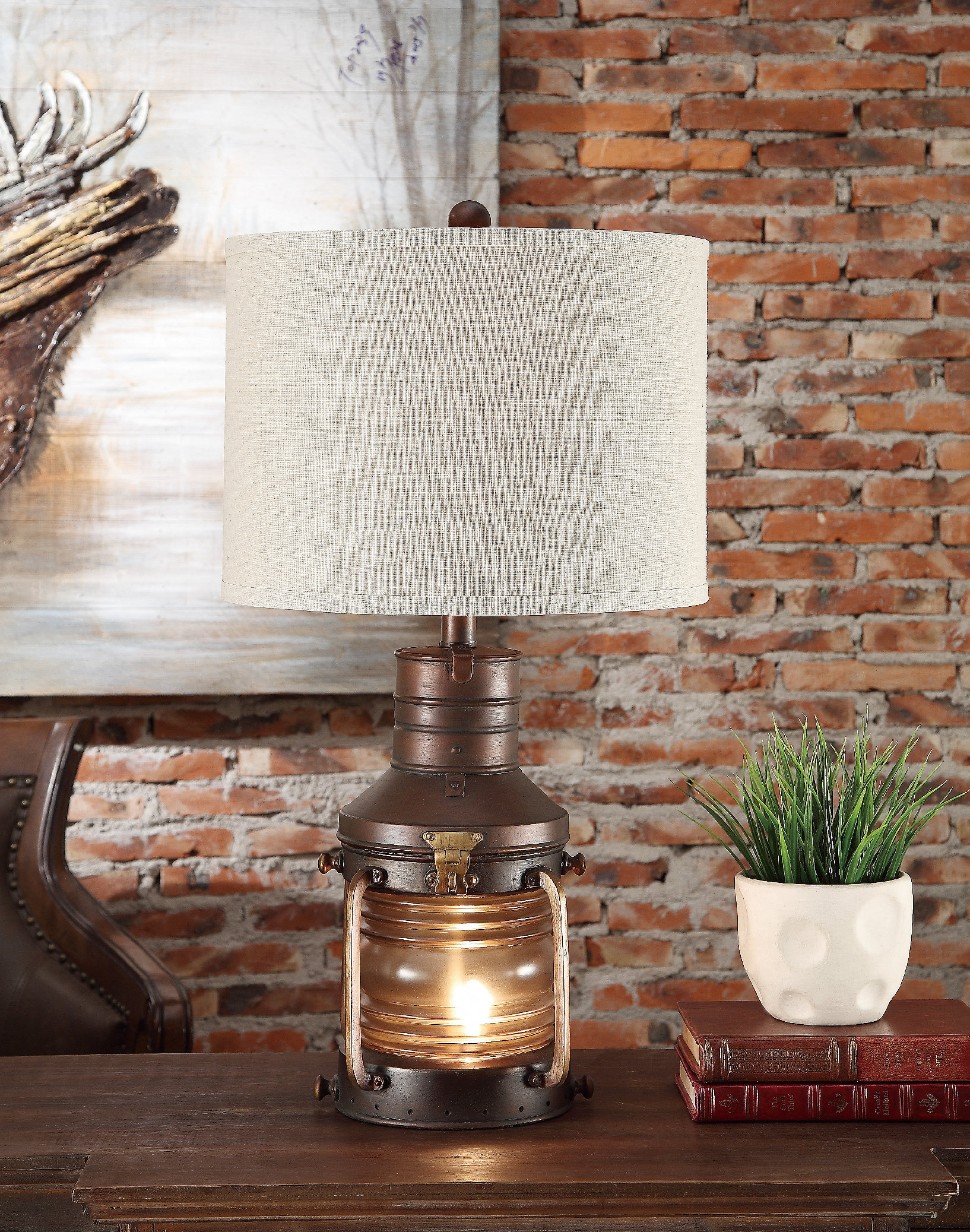 Longshore Tides Caleb 27" Lantern Table Lamp & Reviews - Wayfair Canada