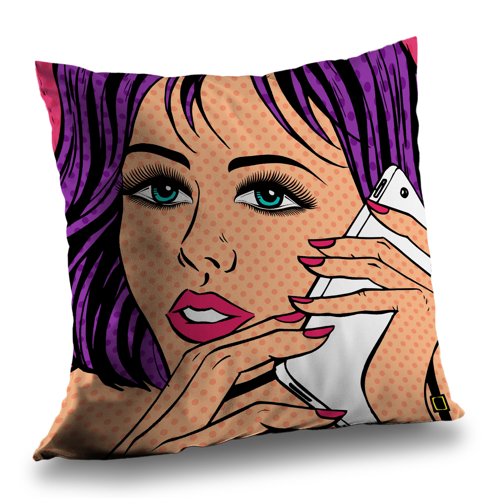 Begin Edition International Inc. Pop Art Style Lady on Phone - Retro ...