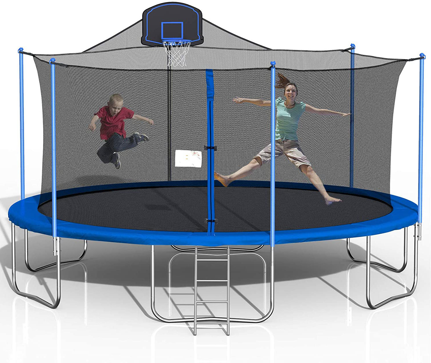 Sapphome 16ft Trampoline For Kids, Outdoor Trampoline With Safety ...