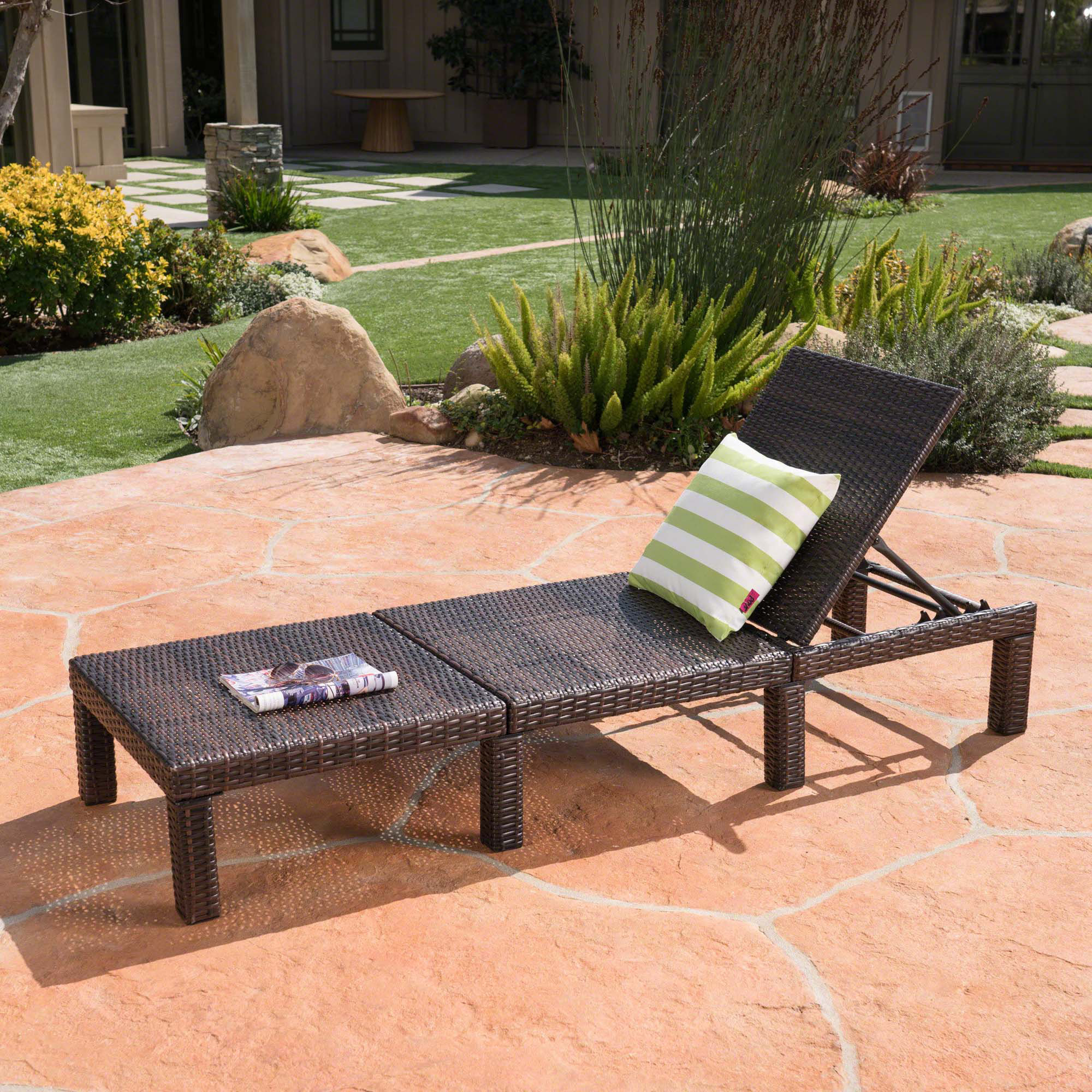 Hokku Designs Durable Patio Chaise Lounge Without Cushion | Wayfair