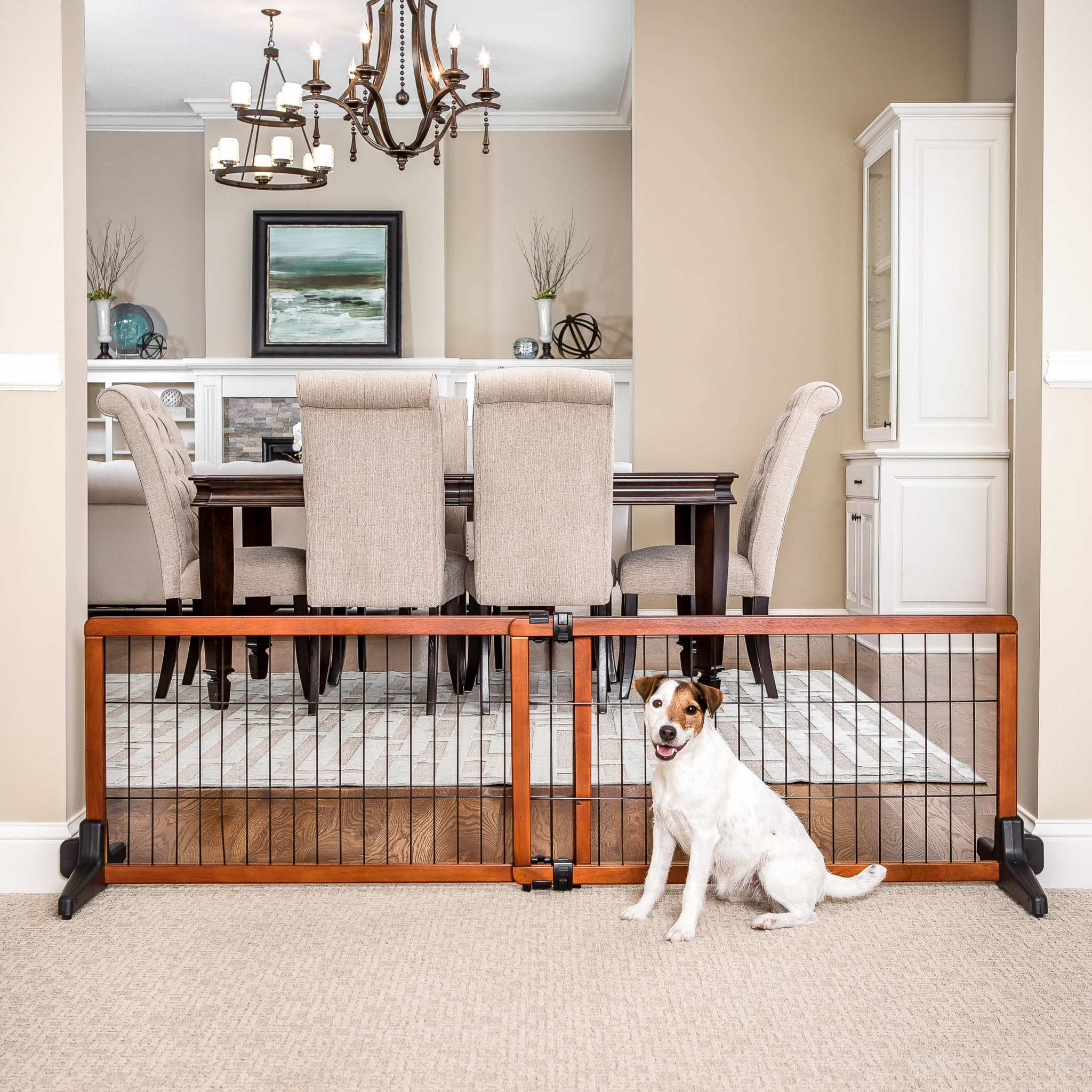 Tucker Murphy Pet™ Adjustable Freestanding Pet Gate - 70 Inches Wide ...